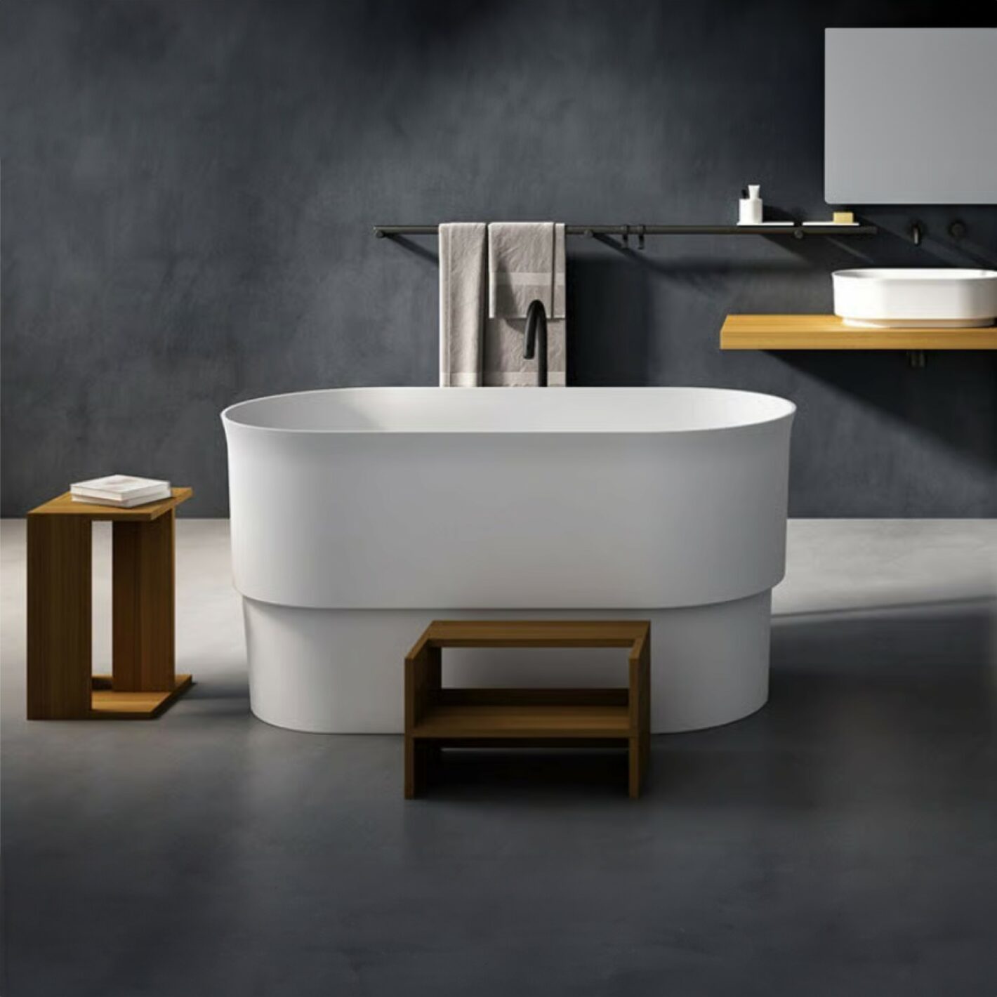 Immersion - Baignoire freestanding en Cristalplant® - Hydropolis