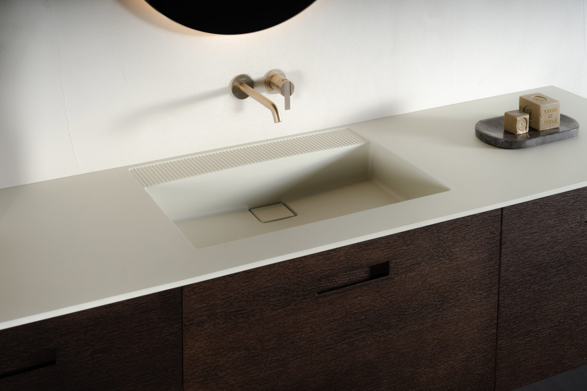 Ease - Lavabo en Solid Surface avec vasque intégrée - Hydropolis