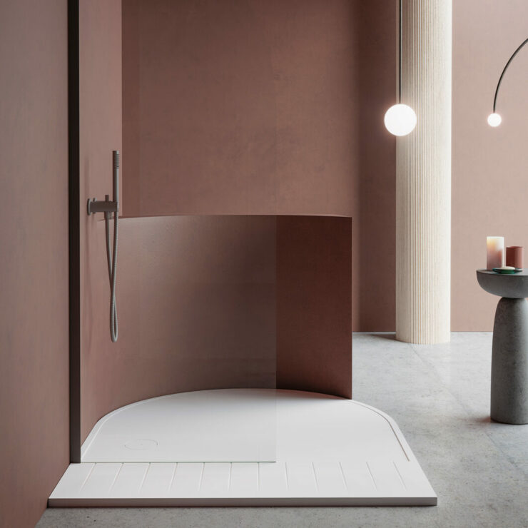 Unique - Receveur de douche sur mesure (semi-circulaire ou ...